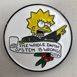 Accessories | Lisa Simpson System Wrong The Simpsons Pin Lapel | Poshmark